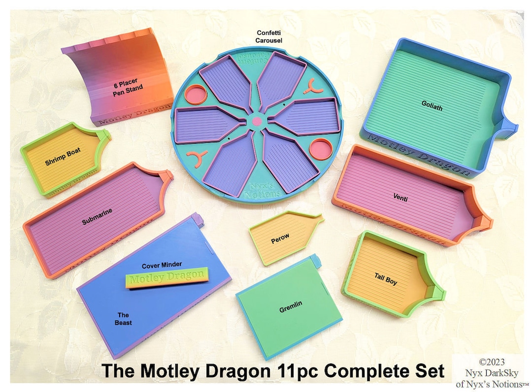 11pc MOTLEY DRAGON Full COMPLETE Diamond Painting Set - Etsy