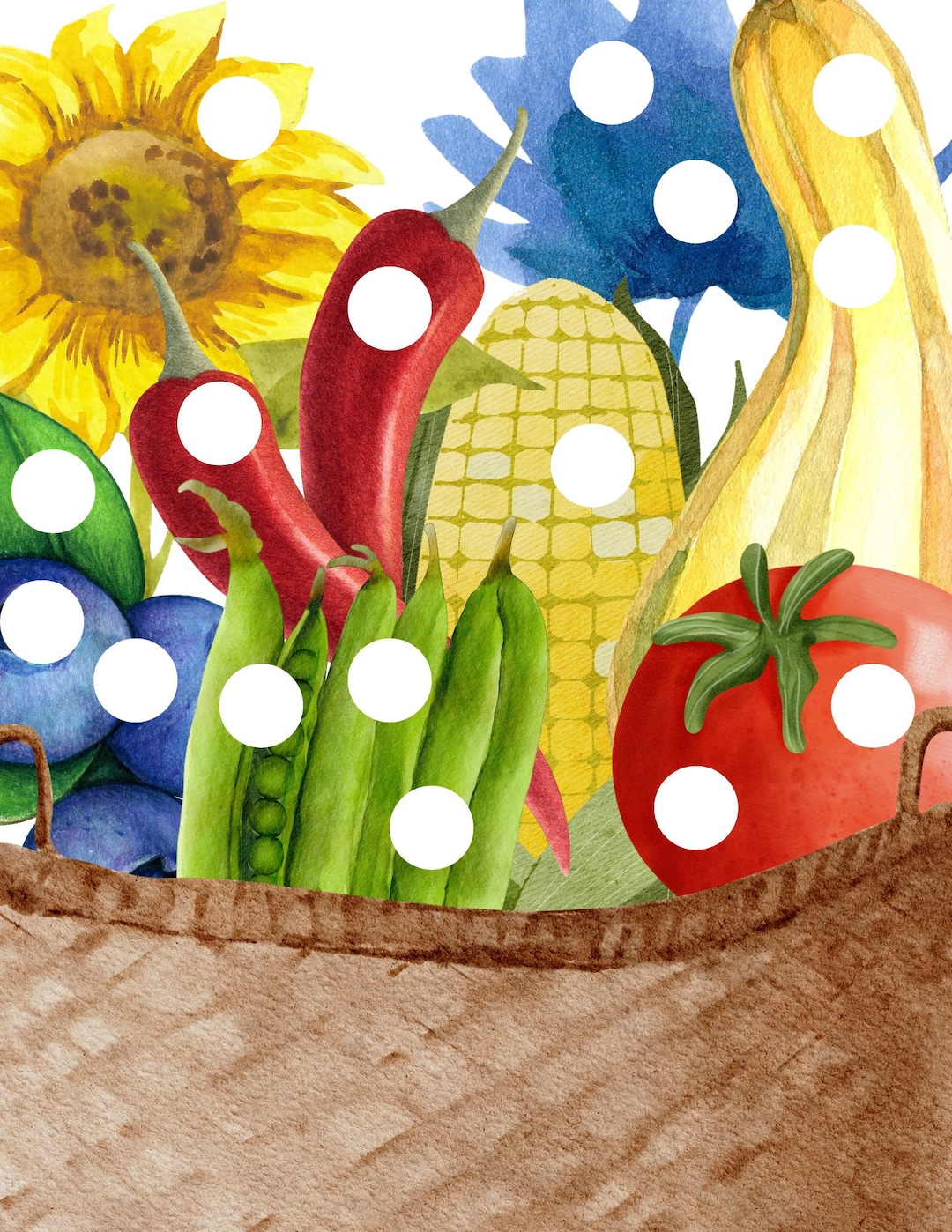 Garden Dot Sticker Activities for Kids - Printable Activities for ...