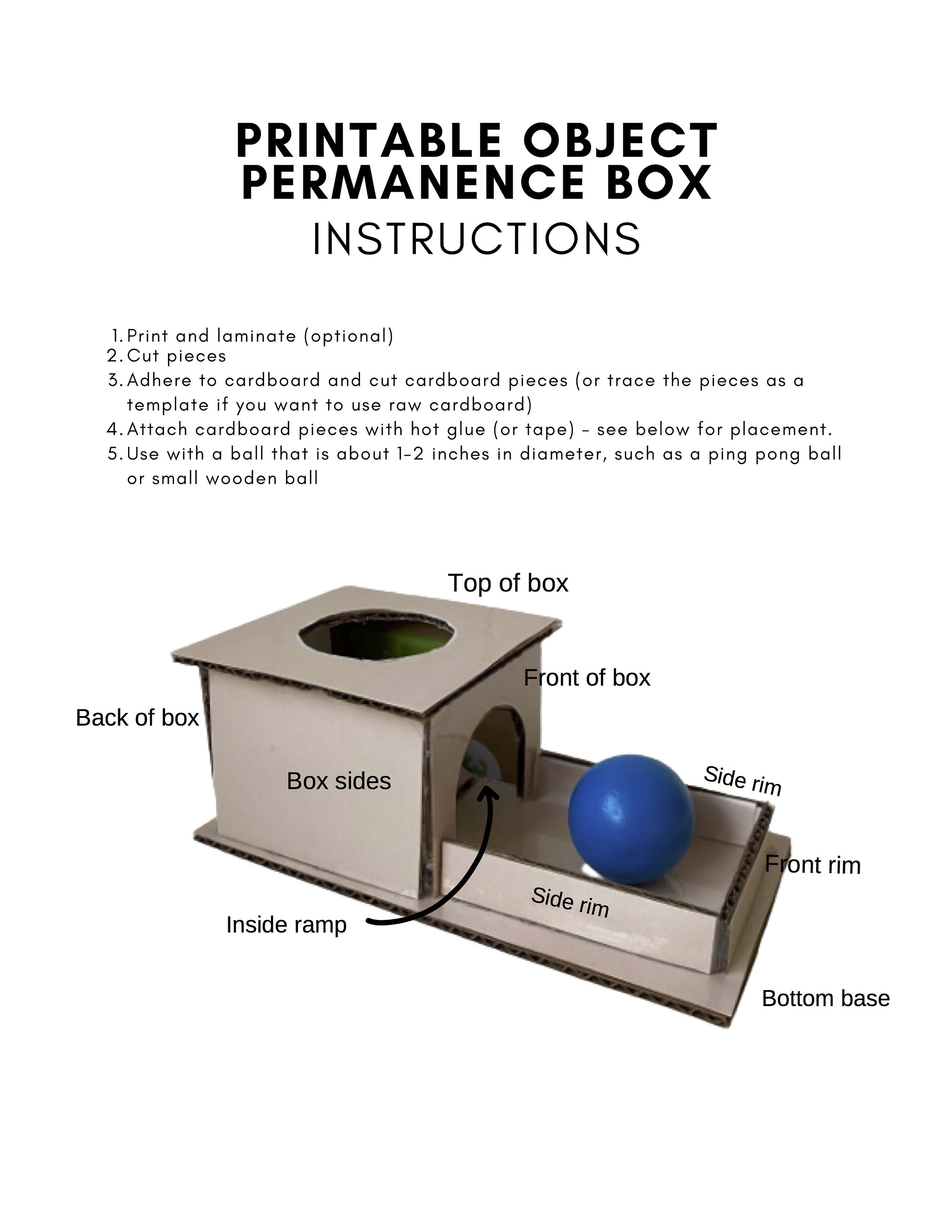 Printable Object Permanence Box - Print & Build Your Own Box With ...