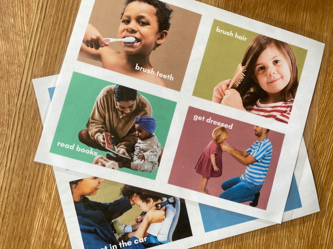 Printable Visual Routine Cards for Toddlers Preschoolers - Etsy