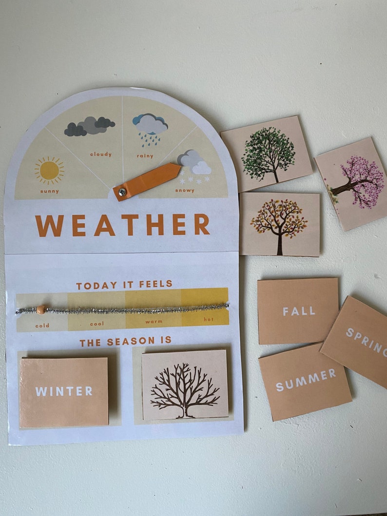 Printable Interactive Weather Station for Toddlers & Preschoolers ...