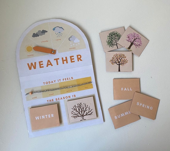 Printable Interactive Weather Station for Toddlers & - Etsy