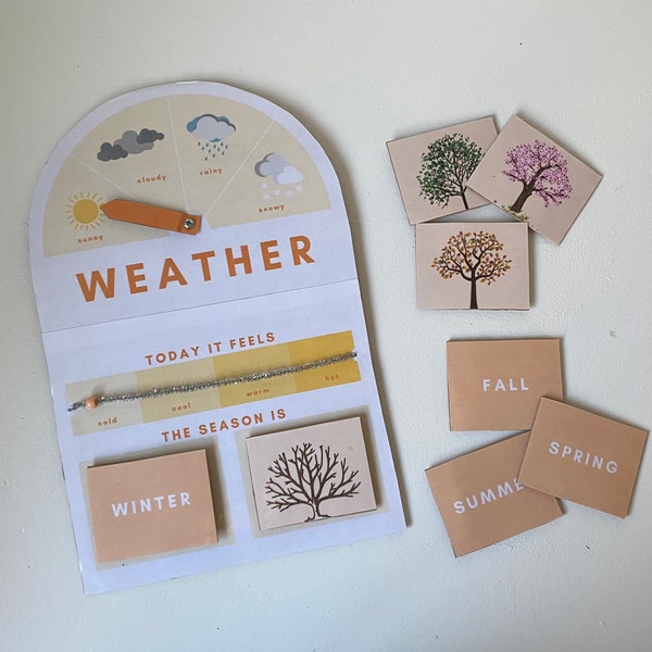 Montessori Weather - Etsy