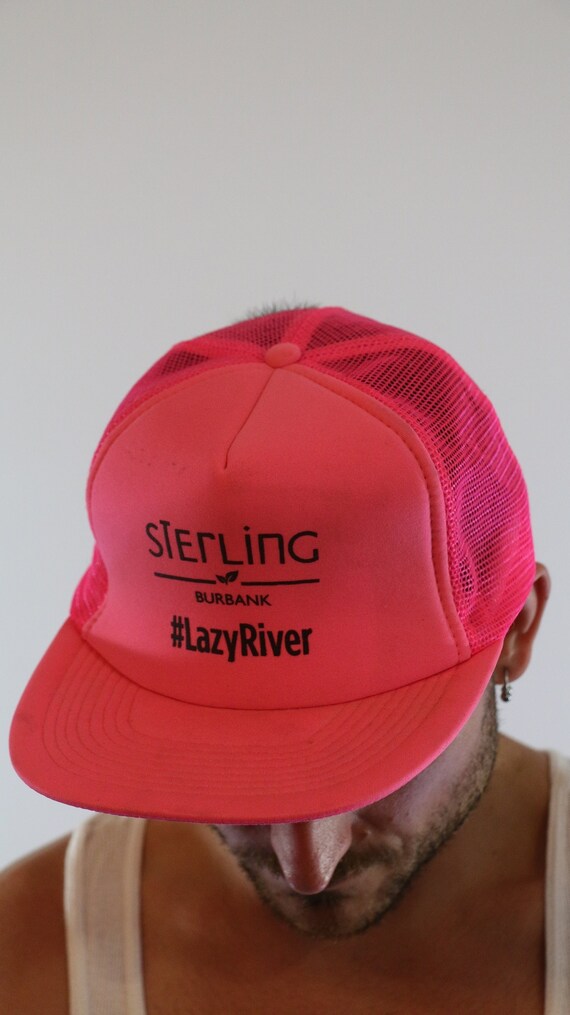 Pink Vintage Trucker SnapBack hat 1990s 80s J20 - Gem