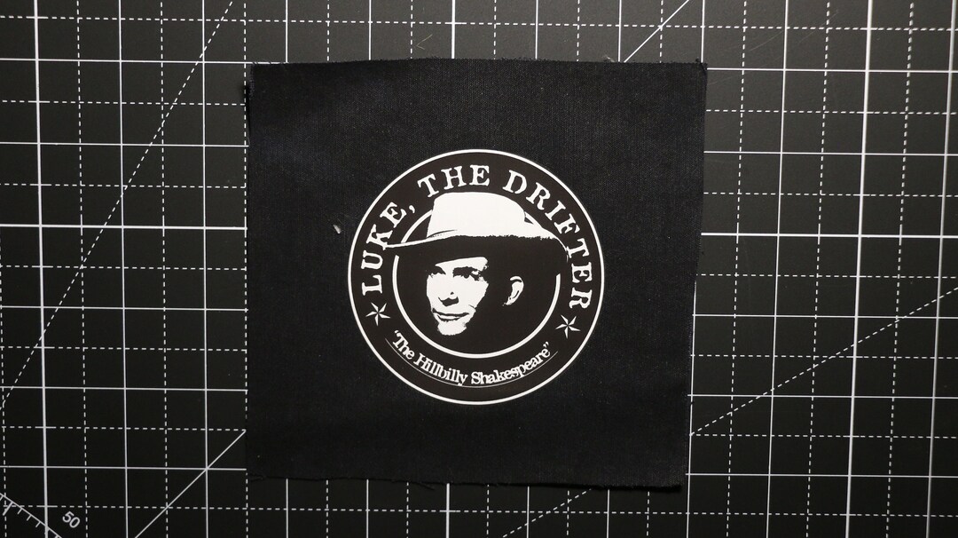 Hank Williams, Luke the Drifter // Country Punk Patch - Etsy