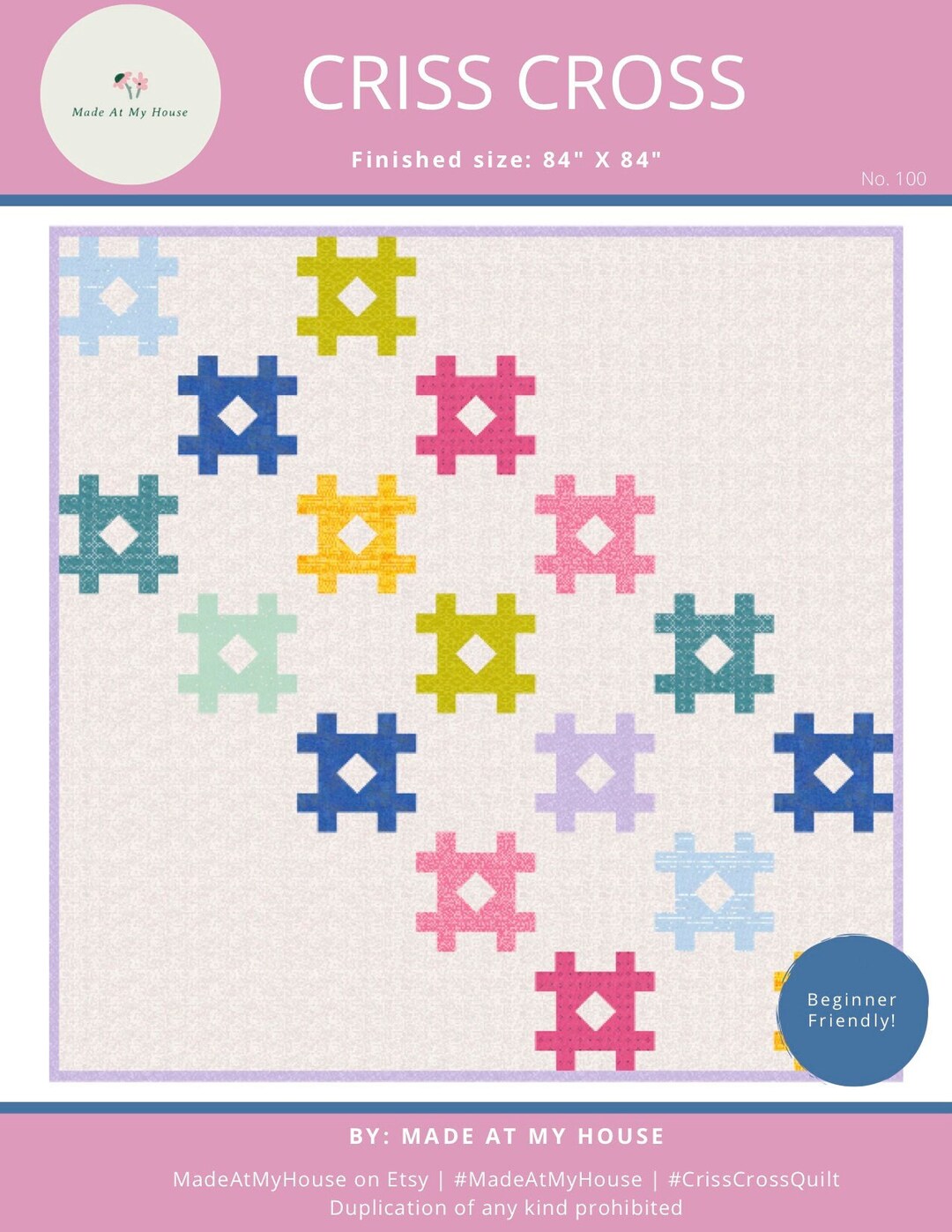 Criss Cross Quilt Pattern - Etsy