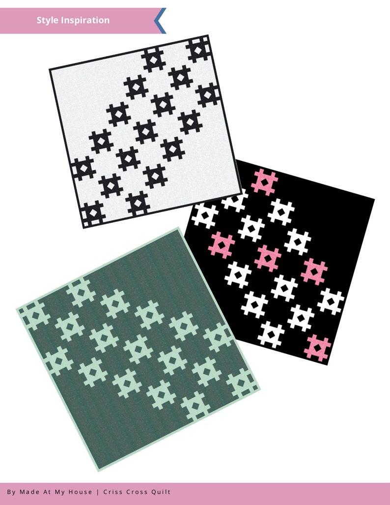 Criss Cross Quilt Pattern - Etsy