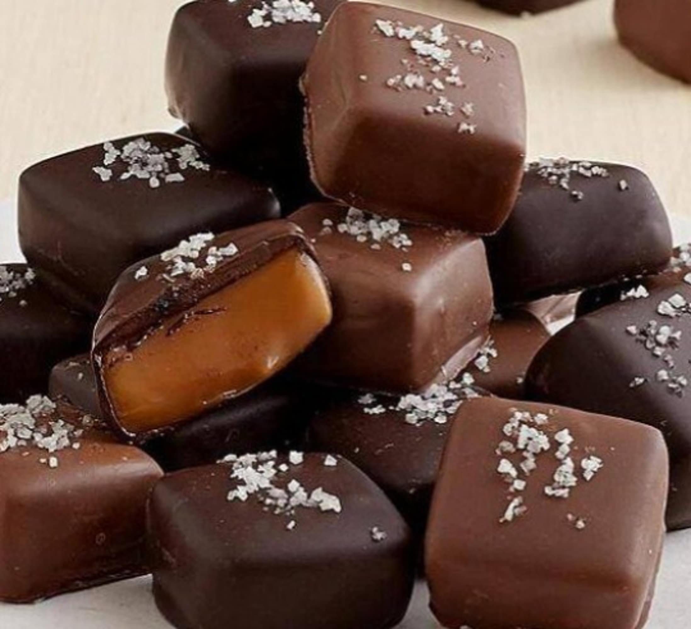 Sea Salt Chocolate Covered Caramels - Etsy