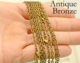Bronze Cable Chain | Etsy