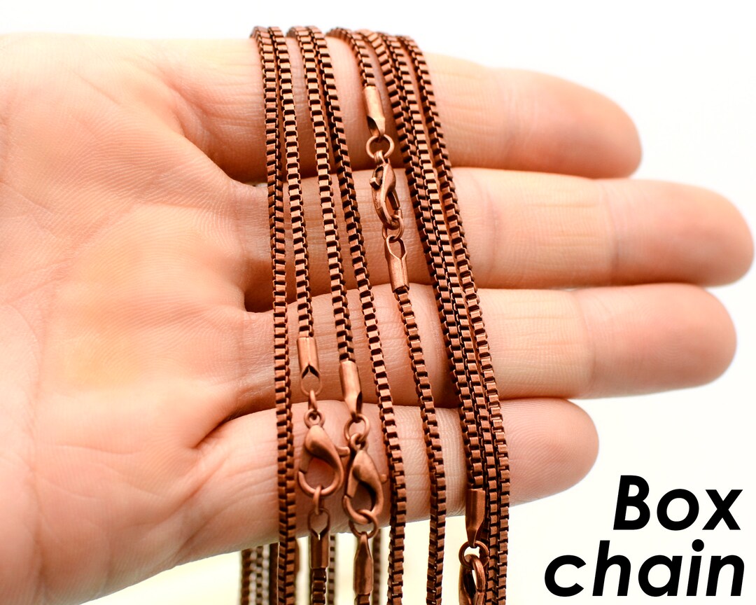 10 X Box Chain Necklace for Women Men, Wholesale 18 24 Inch Necklace ...