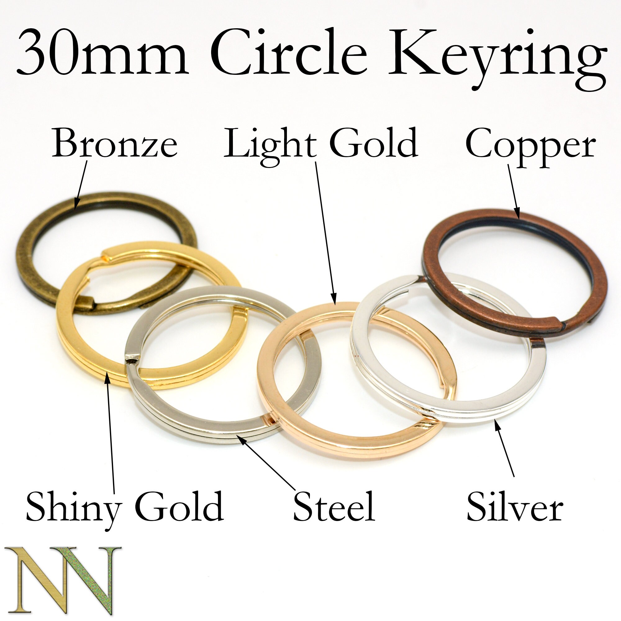 Bulk Wholesale Key Rings Circle Keyring Split Ring Keychain - Etsy