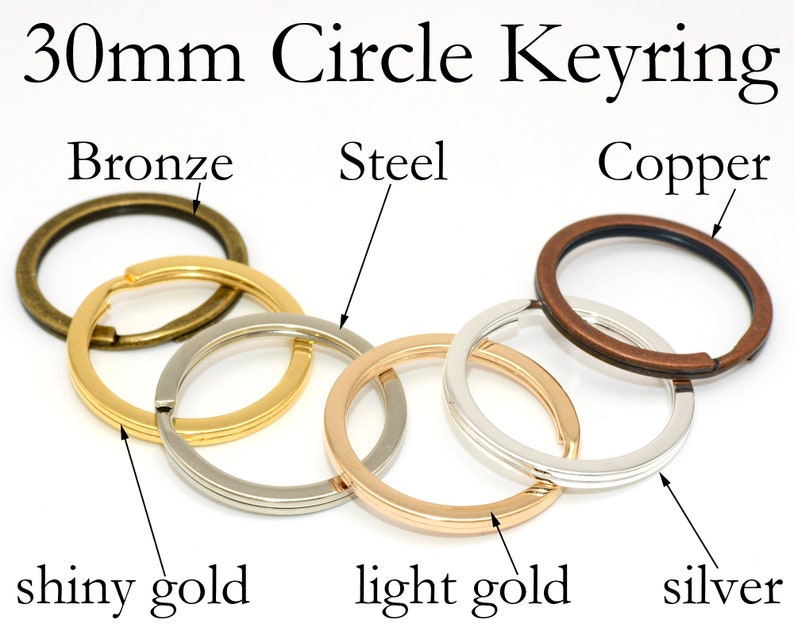 Bulk Wholesale Key Rings Circle Keyring Split Ring Keychain - Etsy