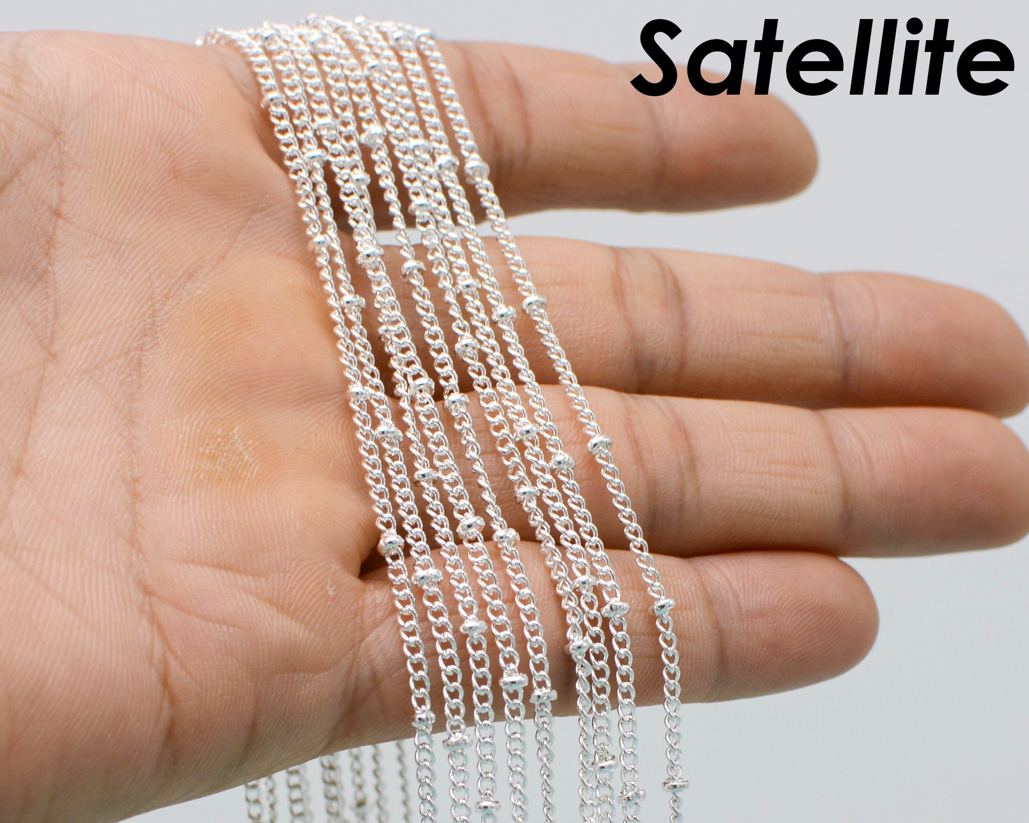 10 X Satellite Chain Necklace for Women Ball Station Chain - Etsy