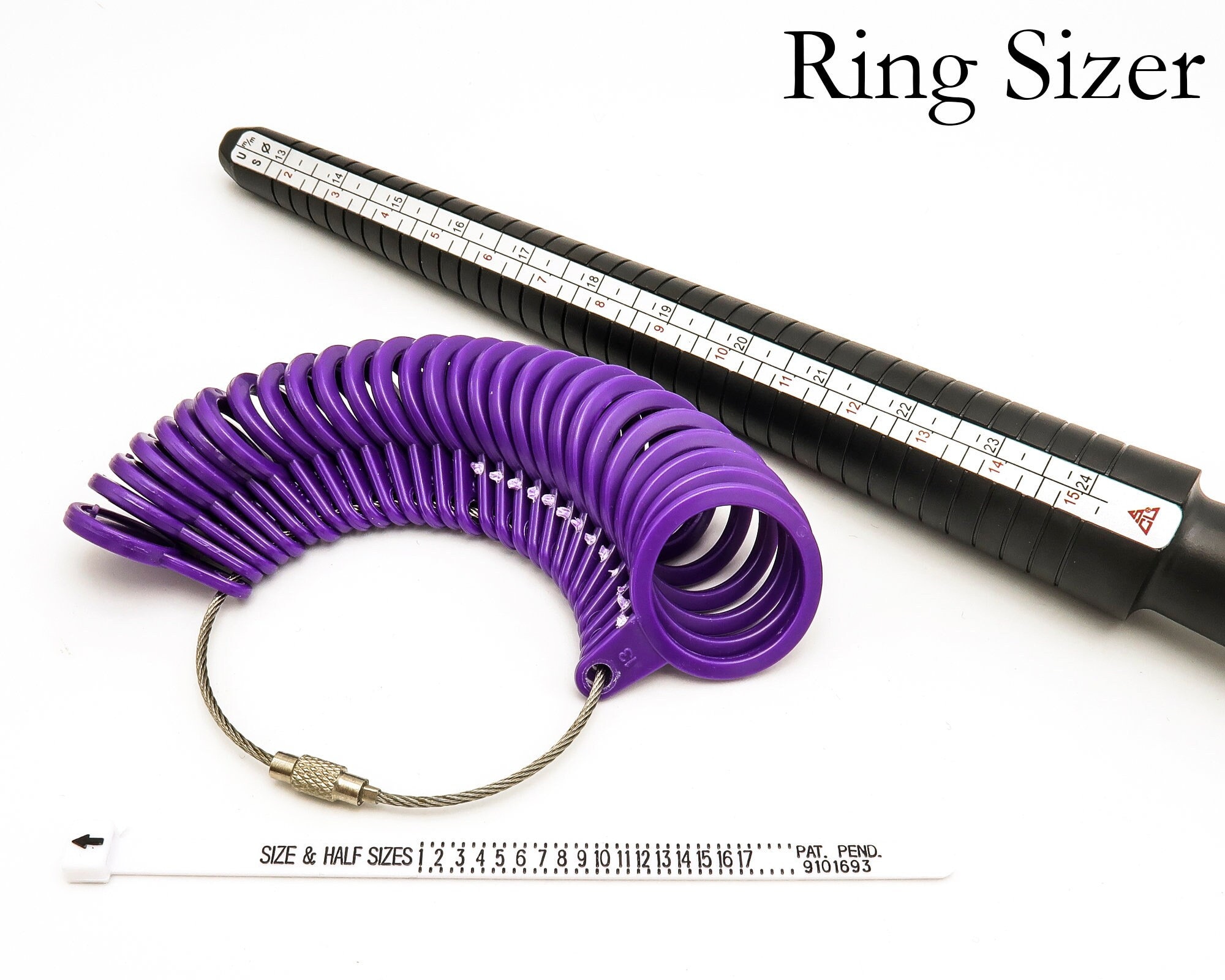 Finger Gauge Ring Sizer Measuring Sizes Jewelry Tool, Ring Sizer ...