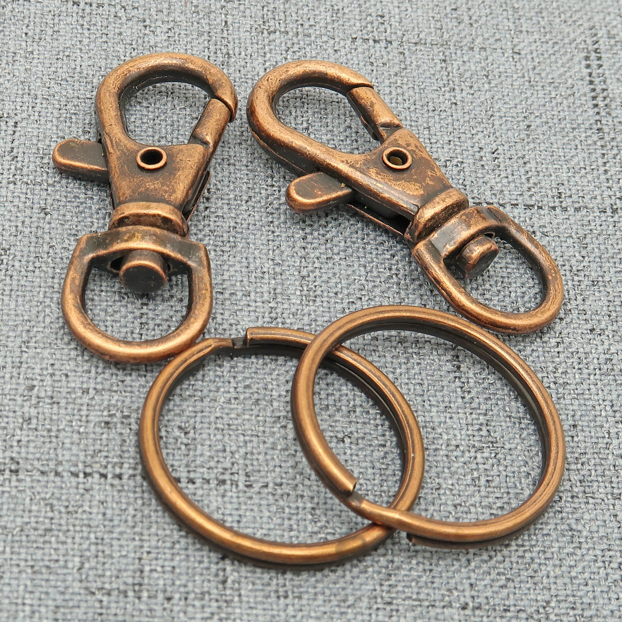 10 X Keychain Supplies Bulk, Swivel Clip Key Clasp, Swivel Hook Snap ...