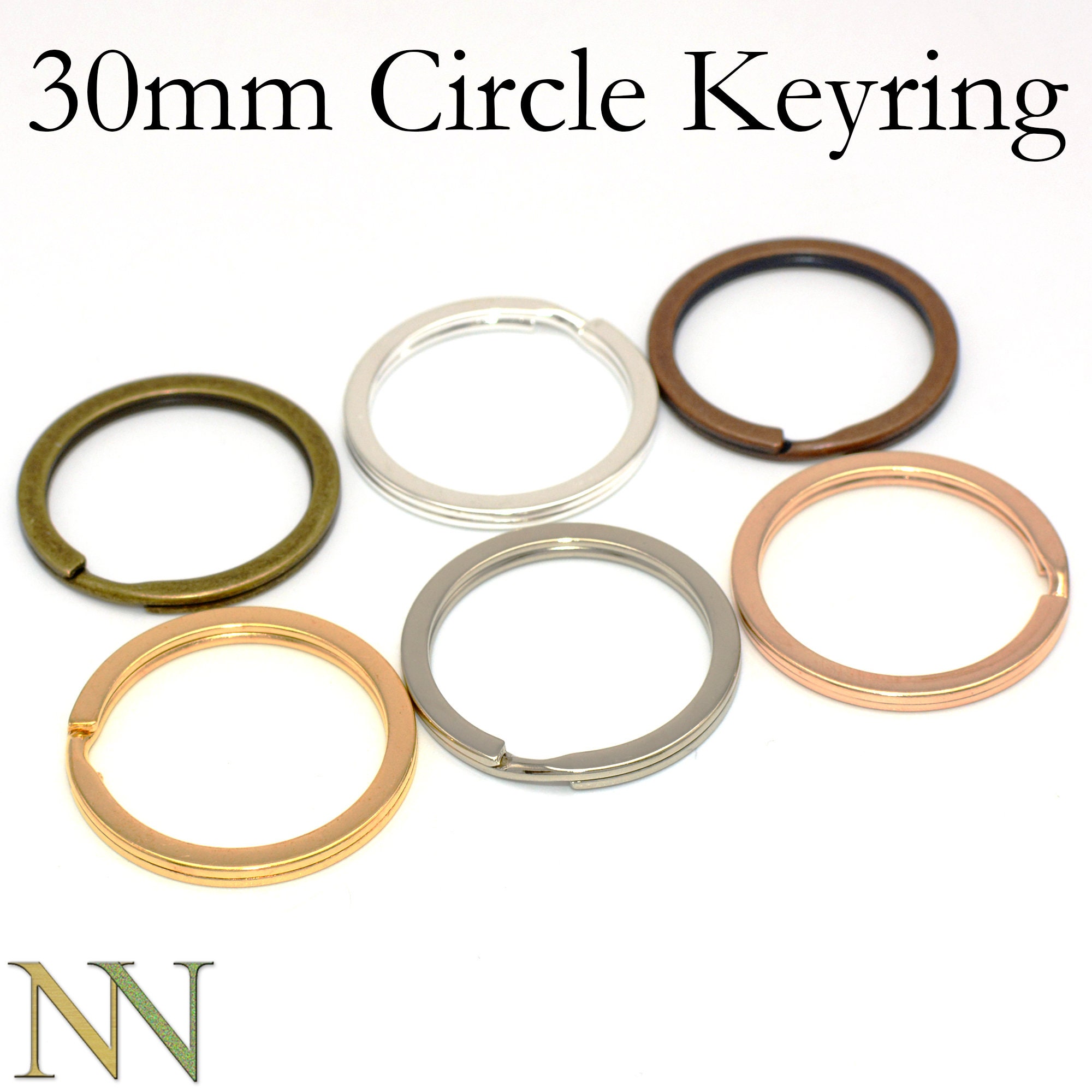 Bulk Wholesale Key Rings Circle Keyring Split Ring Keychain | Etsy