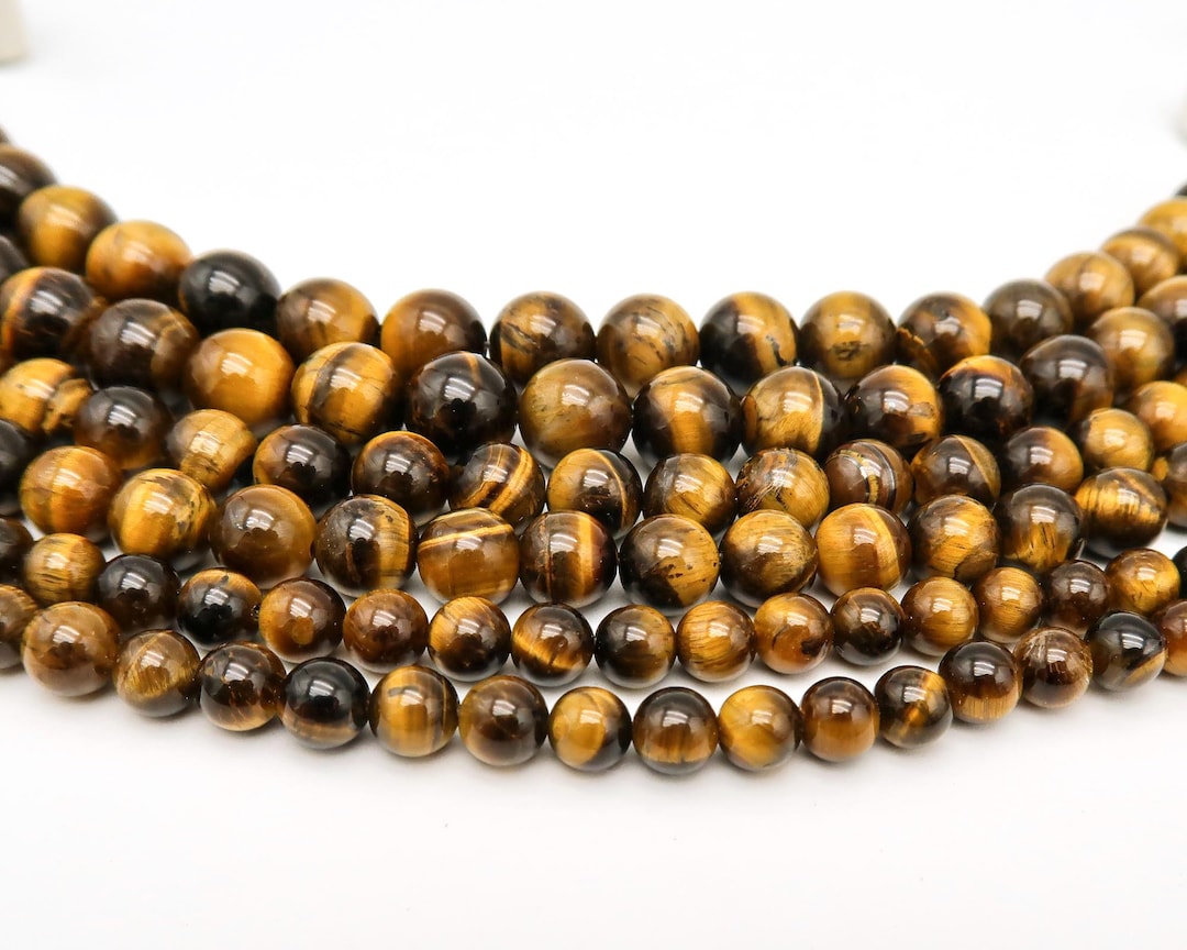 Natural Tiger's Eye Beads 4mm 6mm 8mm 10mm Round High Quality Loose ...