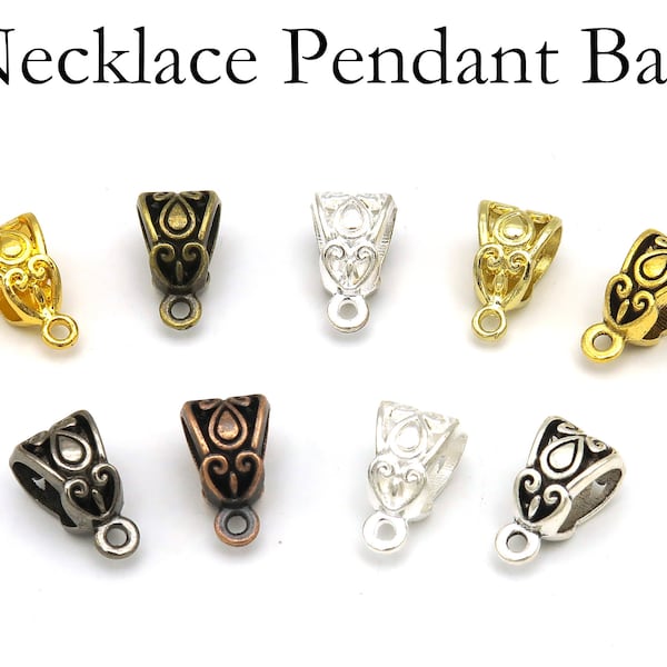 Bronze Necklace Bail - Etsy