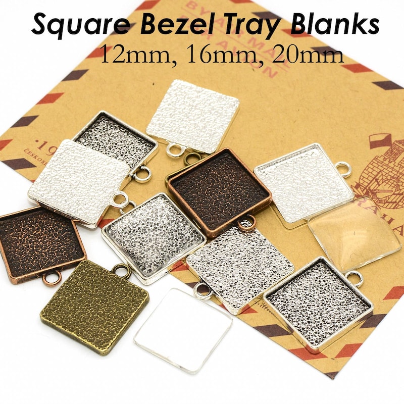 15mm Square Bezel Cup - Etsy UK