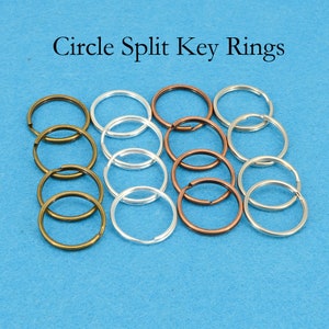 Bulk Wholesale Key Rings, Circle Keyring Split Ring, Keychain Supplies ...