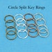 Bulk Wholesale Key Rings Circle Keyring Split Ring Keychain - Etsy