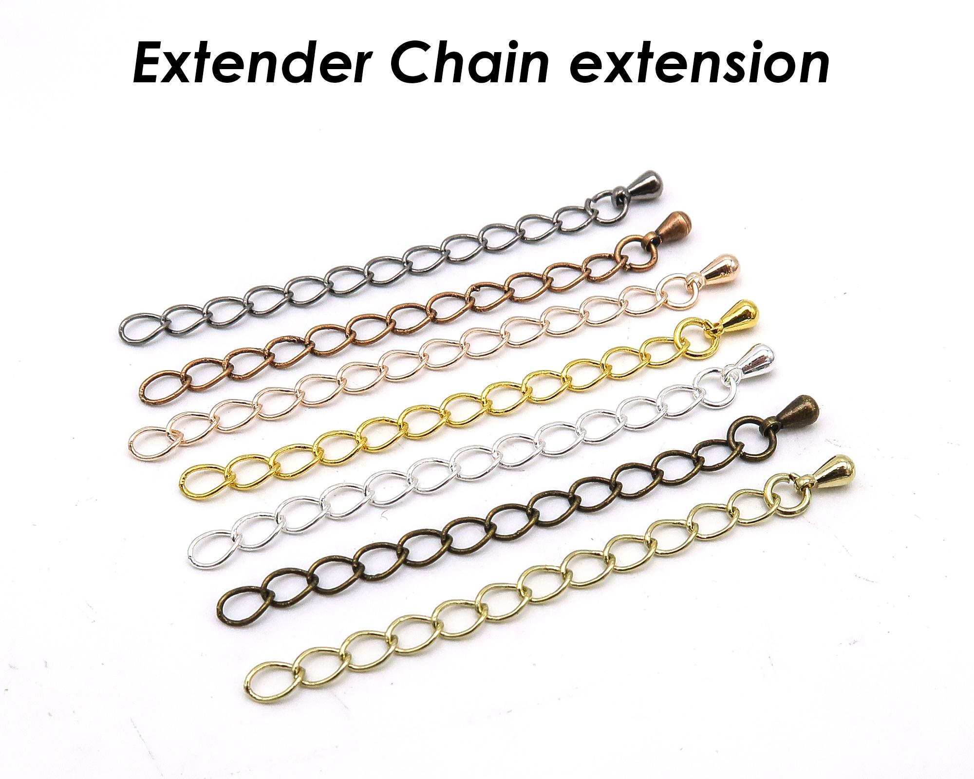 50 X Extender Chain for Jewelry Making, Extension Chain for Necklace ...