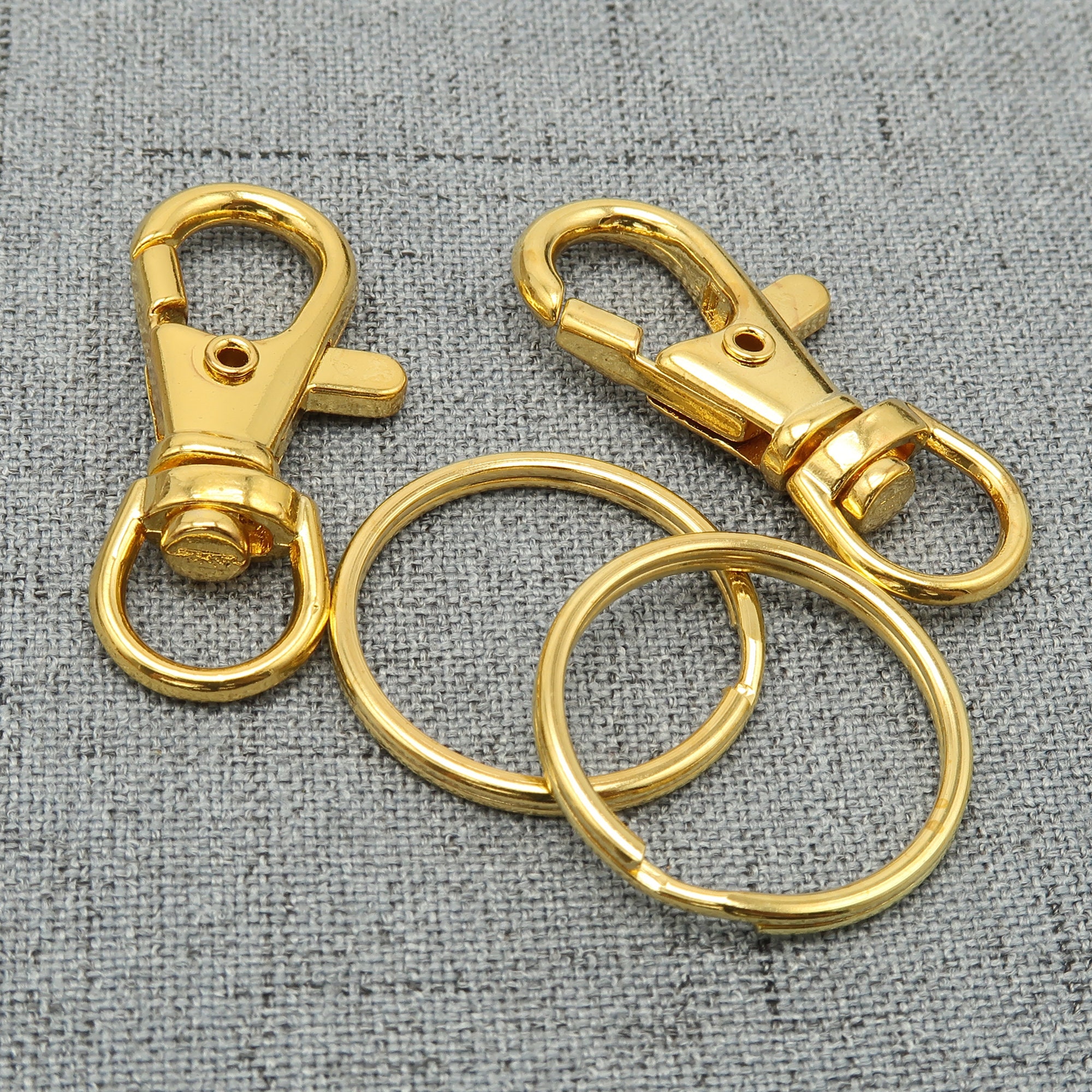10 X Keychain Supplies Bulk, Swivel Clip Key Clasp, Swivel Hook Snap ...