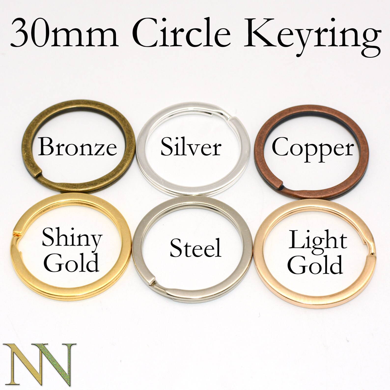 Bulk Wholesale Key Rings Circle Keyring Split Ring Keychain - Etsy