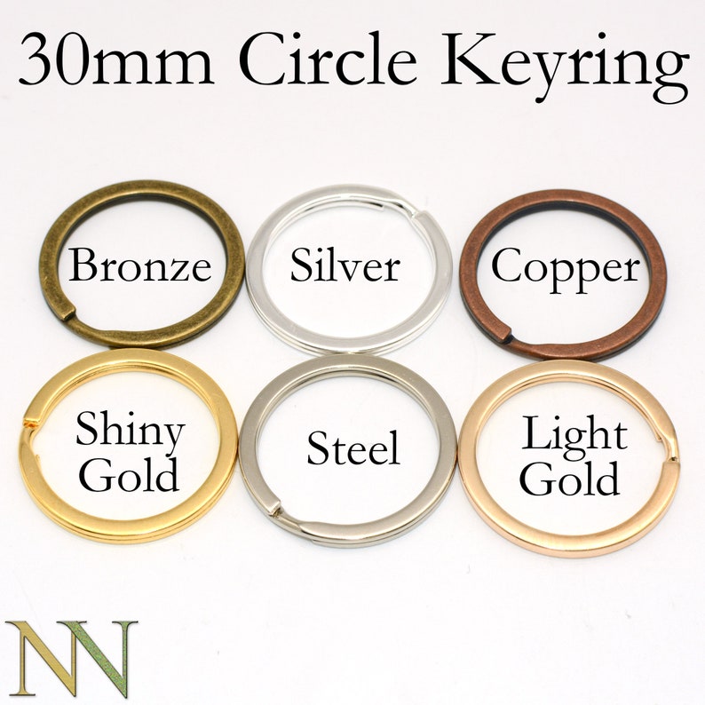 Bulk Wholesale Key Rings Circle Keyring Split Ring Keychain - Etsy
