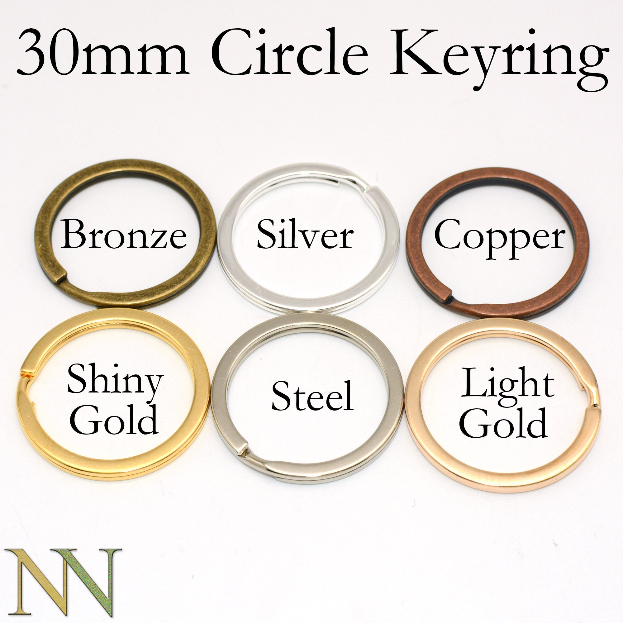 Bulk Wholesale Key Rings Circle Keyring Split Ring Keychain - Etsy