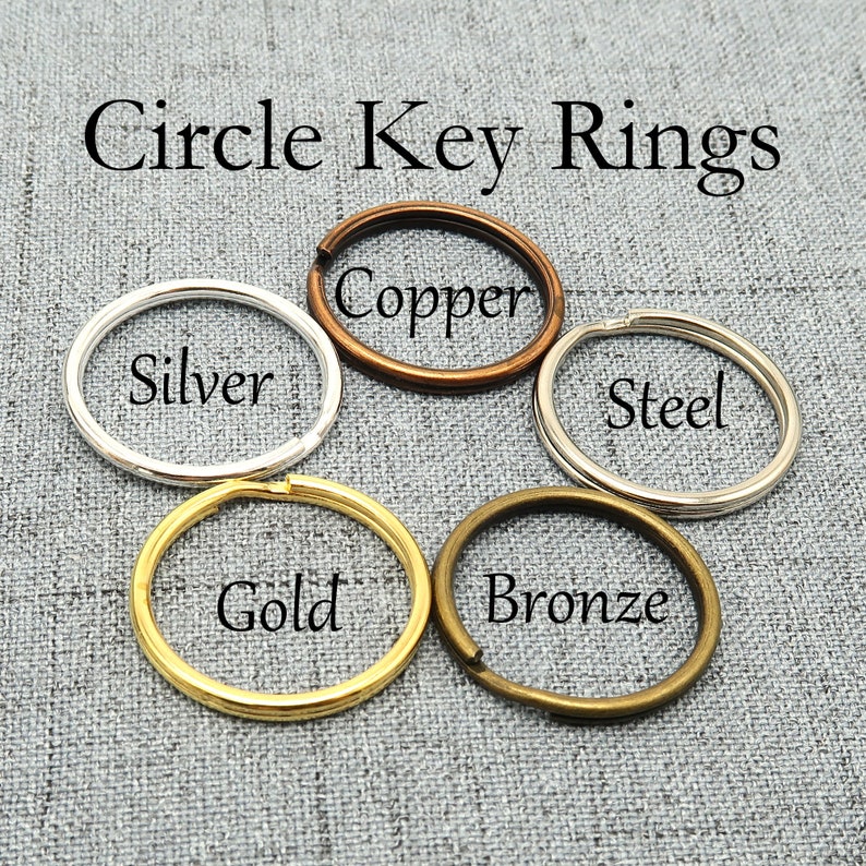 Bulk Wholesale Key Rings Circle Keyring Split Ring Keychain - Etsy