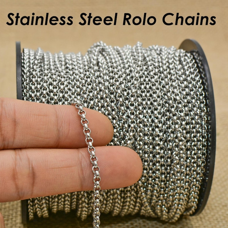 Rolo Chain - Etsy