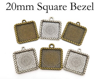 Square Bezel Tray | Etsy