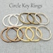 Bulk Wholesale Key Rings Circle Keyring Split Ring Keychain - Etsy