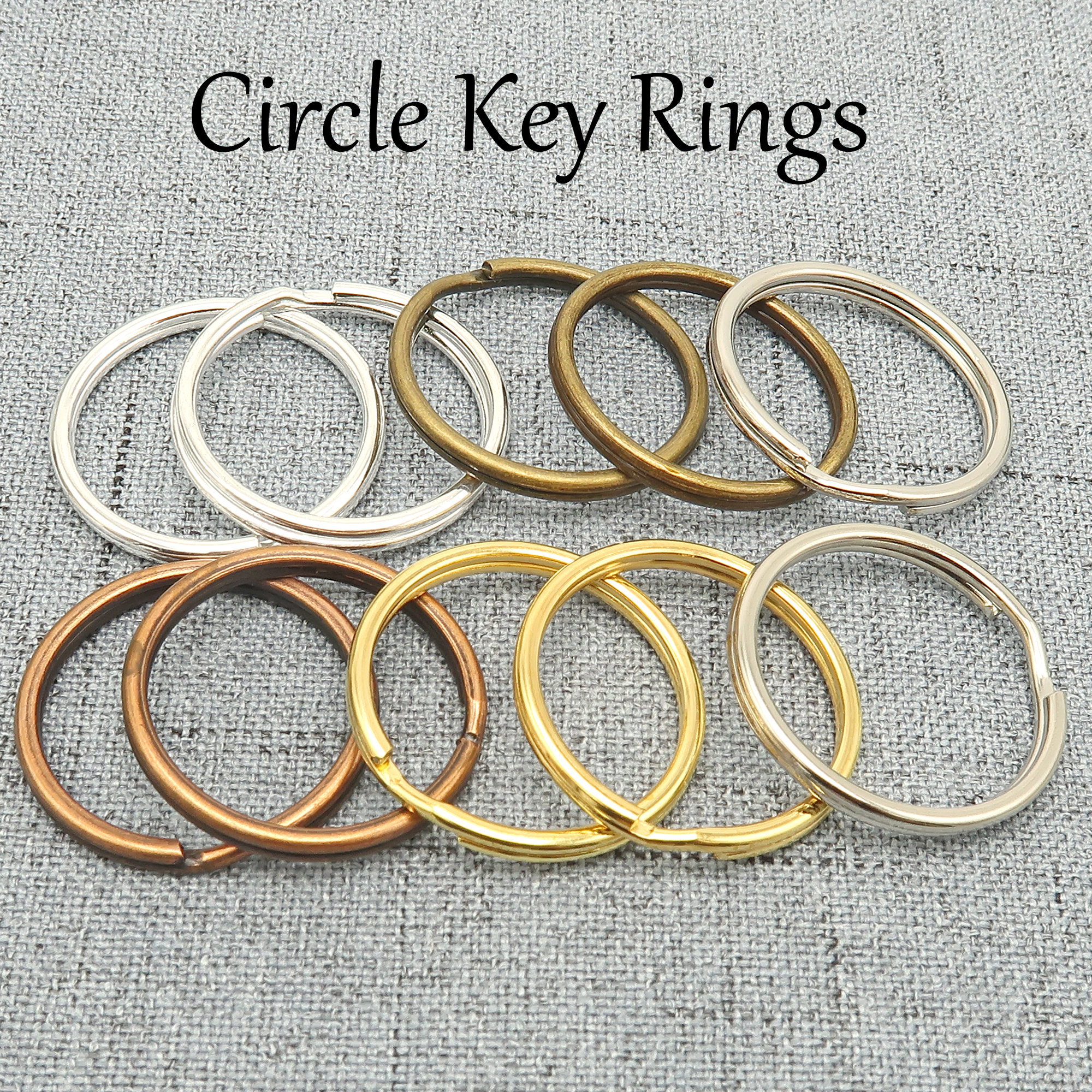 Bulk Wholesale Key Rings Circle Keyring Split Ring Keychain - Etsy