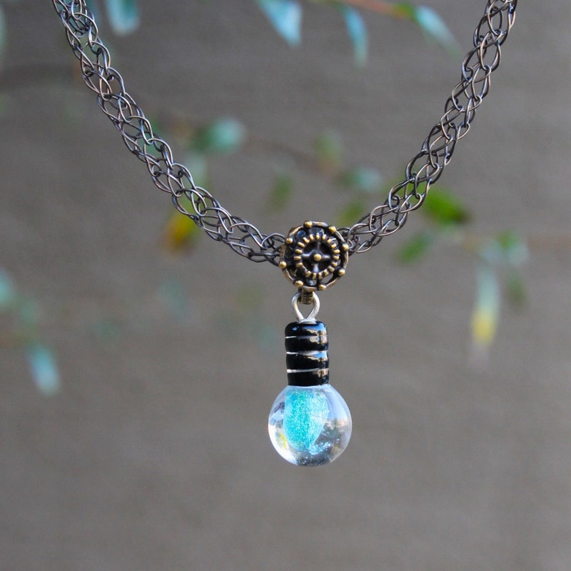 Light Bulb Necklace - Etsy