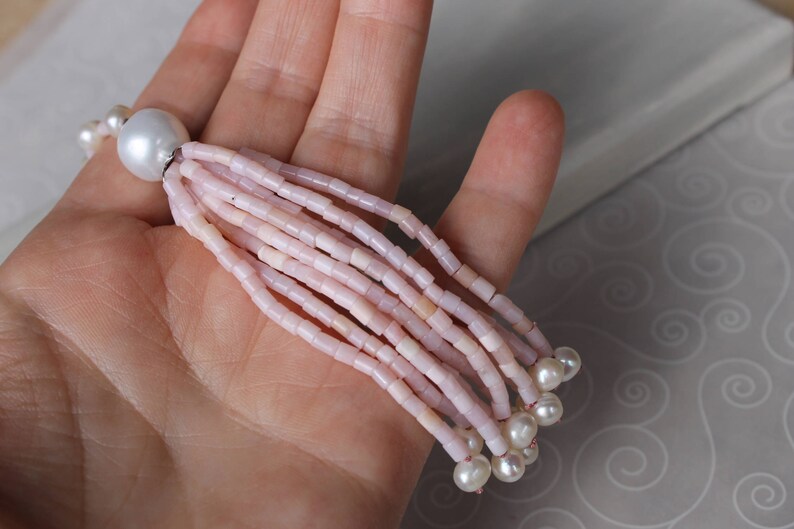 Freshwater Pearl Hand-knotted Adjustable Necklace 39 inches | Etsy