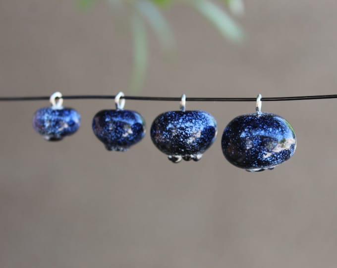 Blueberry Bracelet W 5 of MY OWN Hand Blown Glass Blueberries, Leaves ...