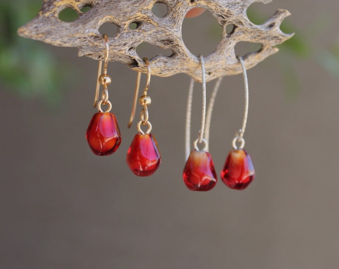 Pomegranate Design Tie Style Necklace,handmade Jewelry, Pearl Necklace ...