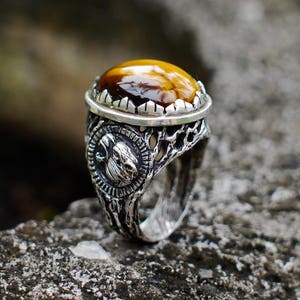 Mens Ring "sumatra" | Tiger Ring | Tigers Eye Ring | Animal Ring | Mens ...