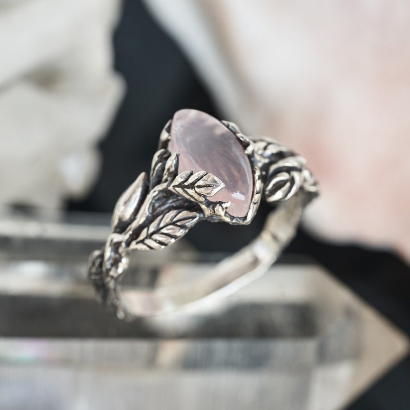 Rose Quartz Ring - Etsy