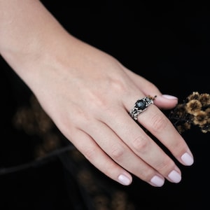 Black Star Gothic Ring “noir” | Goth Engagement Ring | Boho Witchy ...