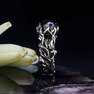 Black Star Gothic Ring “noir” | Goth Engagement Ring | Boho Witchy ...