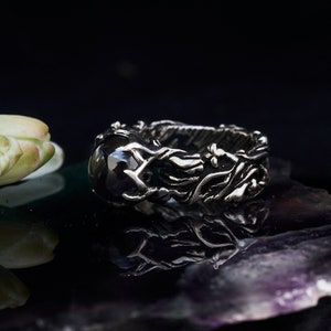 Black Star Gothic Ring “noir” | Goth Engagement Ring | Boho Witchy ...
