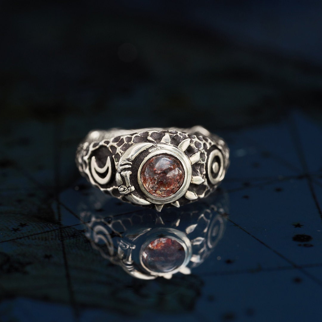 Sunstone Ring “skytale” | Engagement Ring | Sunstone Jewelry | Sun and ...