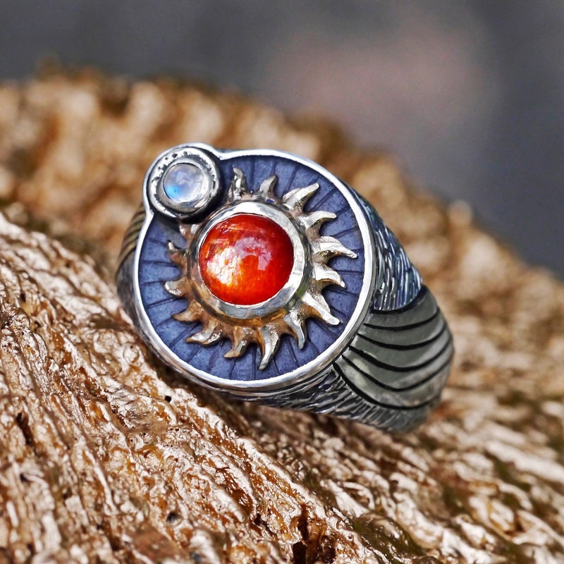 Sun Signet Ring - Etsy