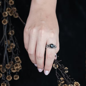 Black Star Gothic Ring “noir” | Goth Engagement Ring | Boho Witchy ...