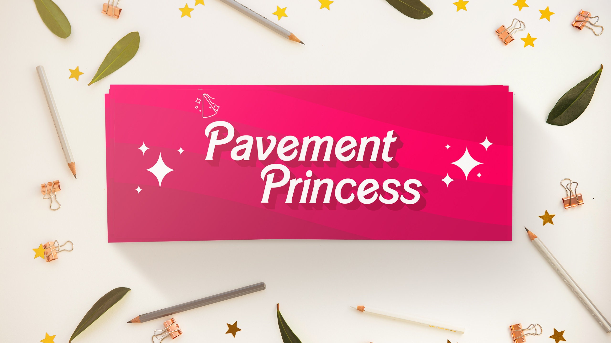 Pavement Princess Hilarious Pickup Truck Offroad Vehicle Bumper Sticker ...