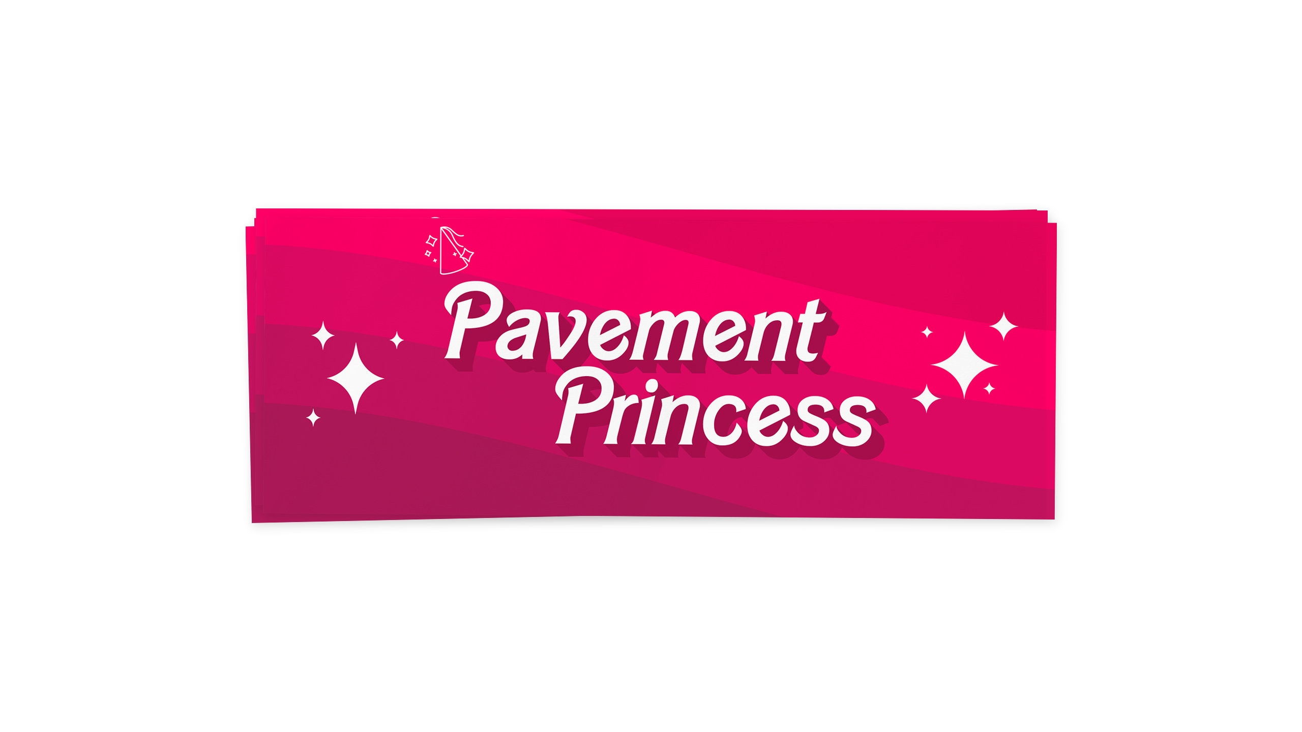 Pavement Princess Hilarious Pickup Truck Offroad Vehicle Bumper Sticker ...