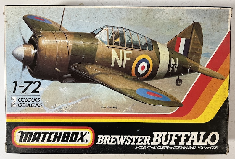 Matchbox 1/72 Scale Brewster Buffalo Plastic Model Kit - Etsy